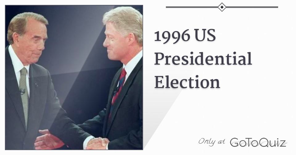 1996 US Presidential Election