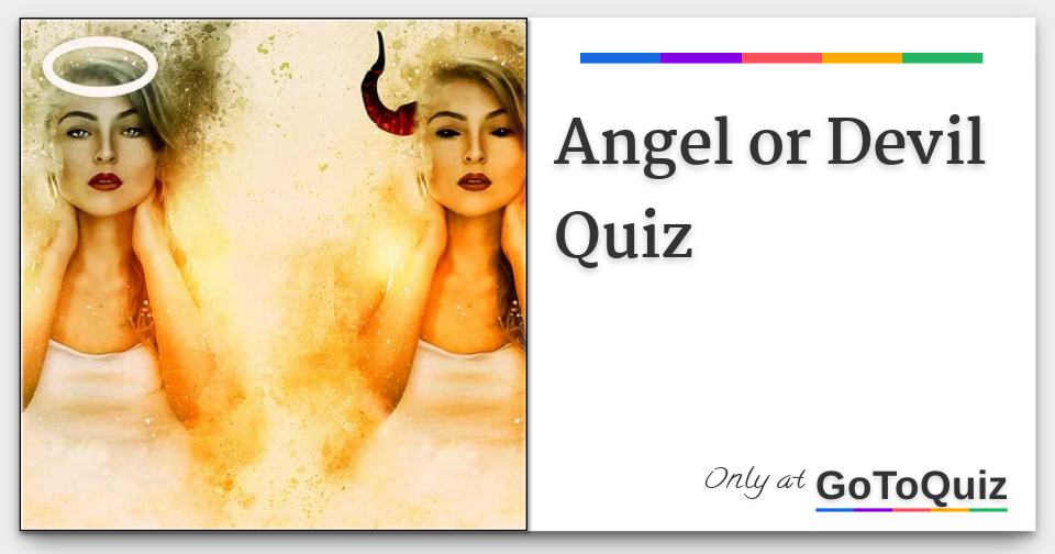 Angel or Devil Quiz