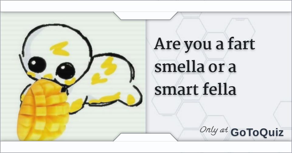 are you a fart smella or a smart fella