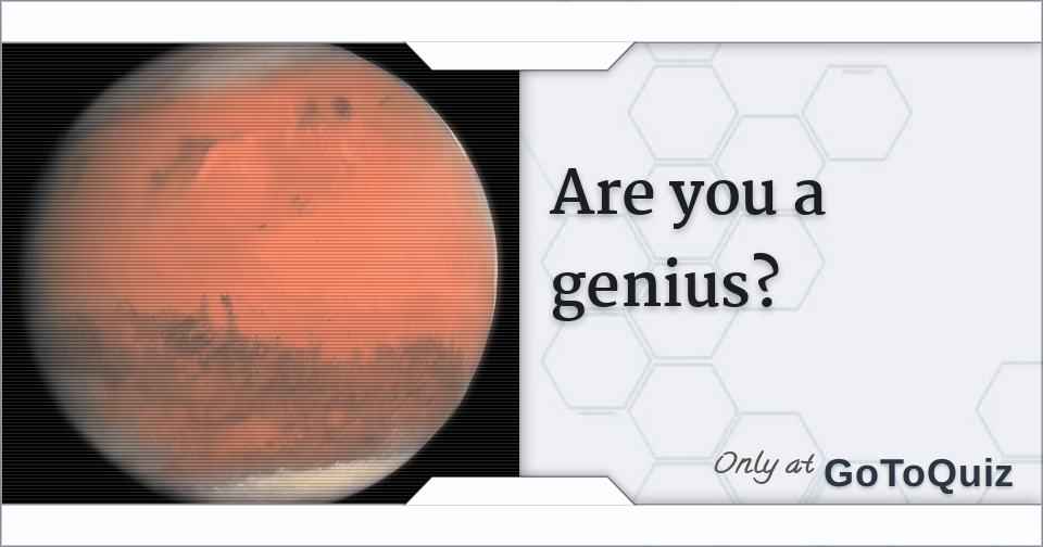Are you a genius?