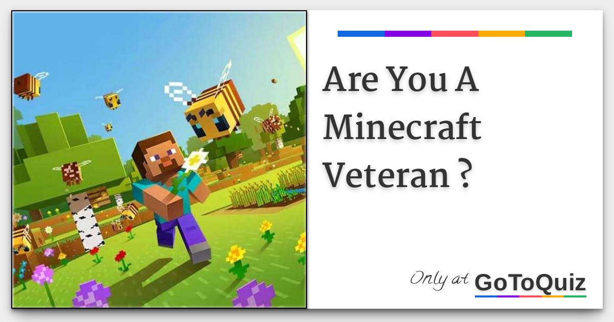 Are You A Minecraft Veteran