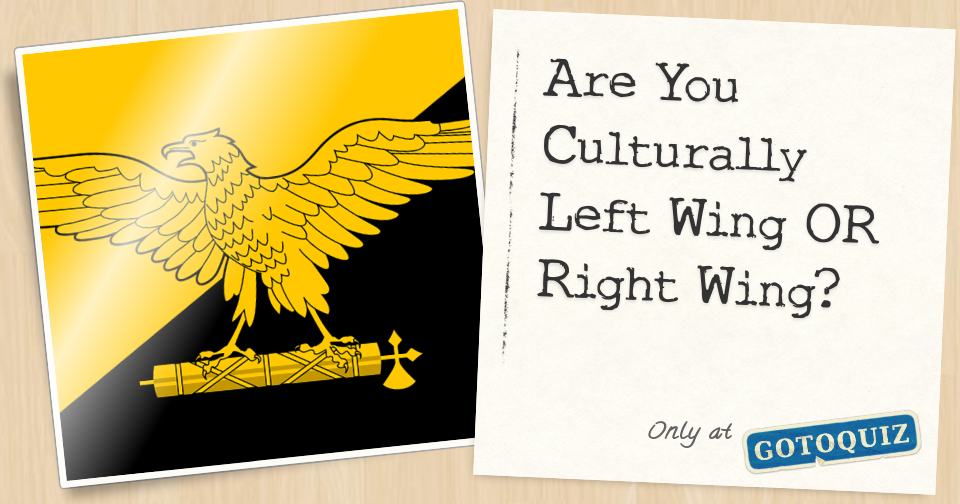 Are You Culturally Left Wing OR Right Wing?