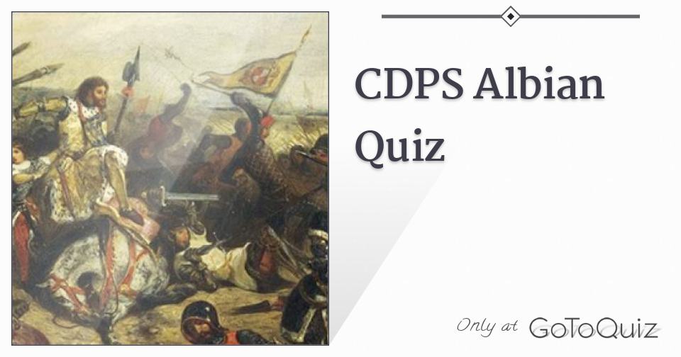 CDPS Albian Quiz