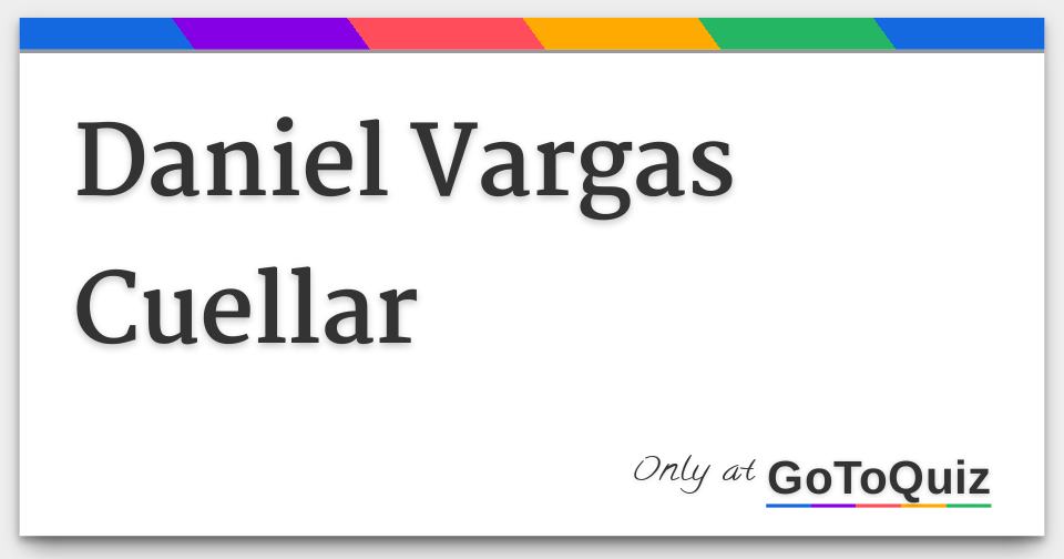 Results: Daniel Vargas Cuellar
