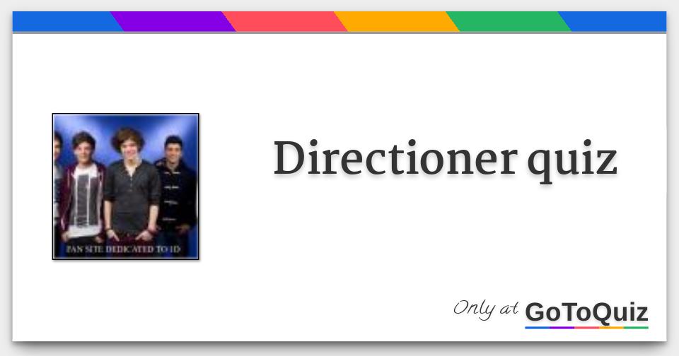 Directioner quiz