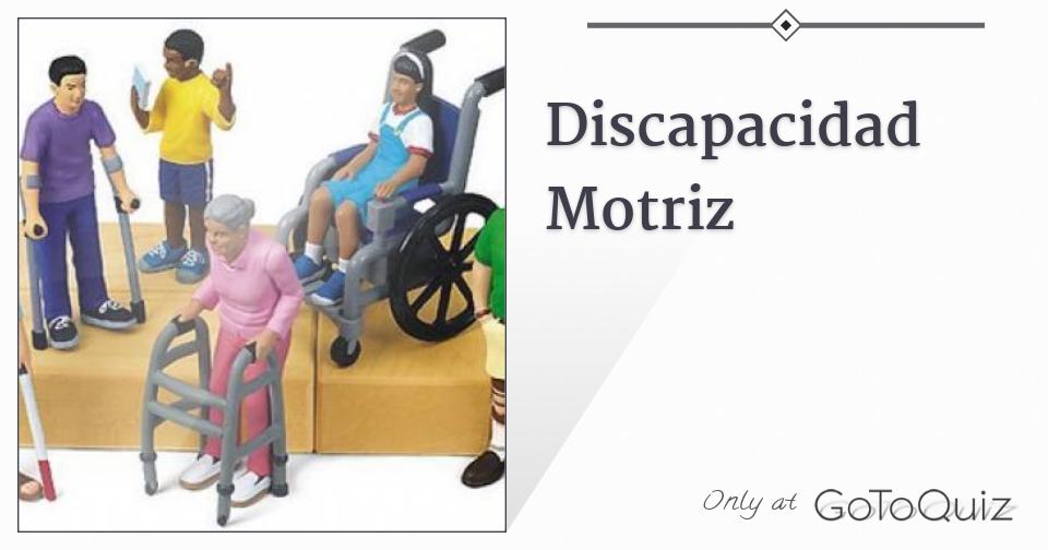 Discapacidad Motriz