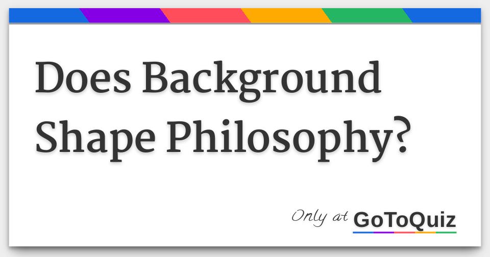 Results: Does Background Shape Philosophy?