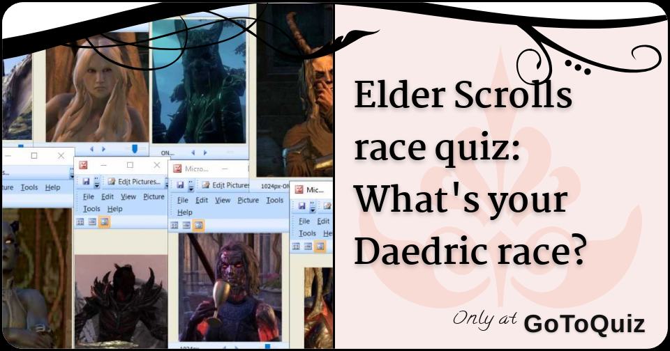 Elder Scrolls race quiz: What's your Daedric race?