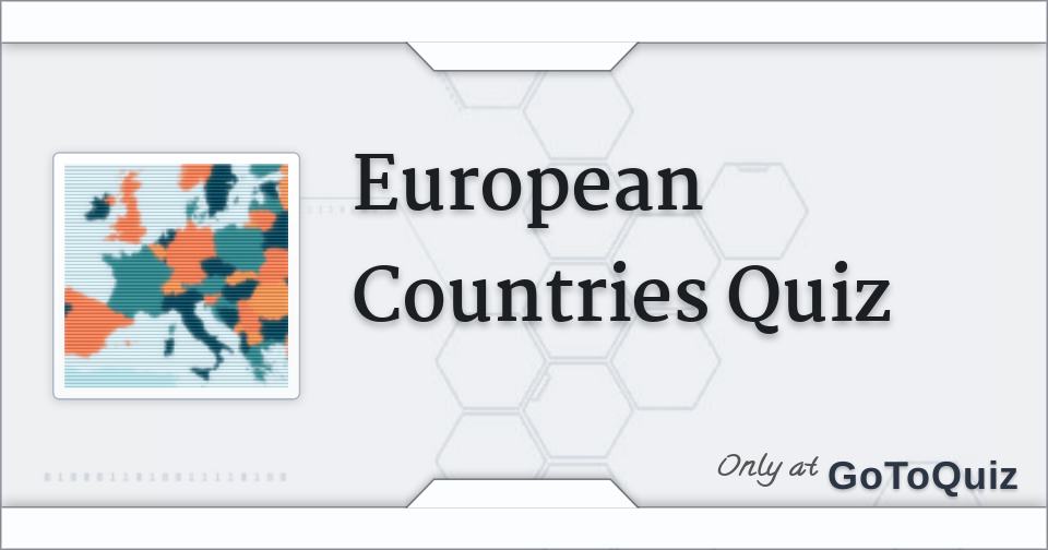 European Countries Quiz