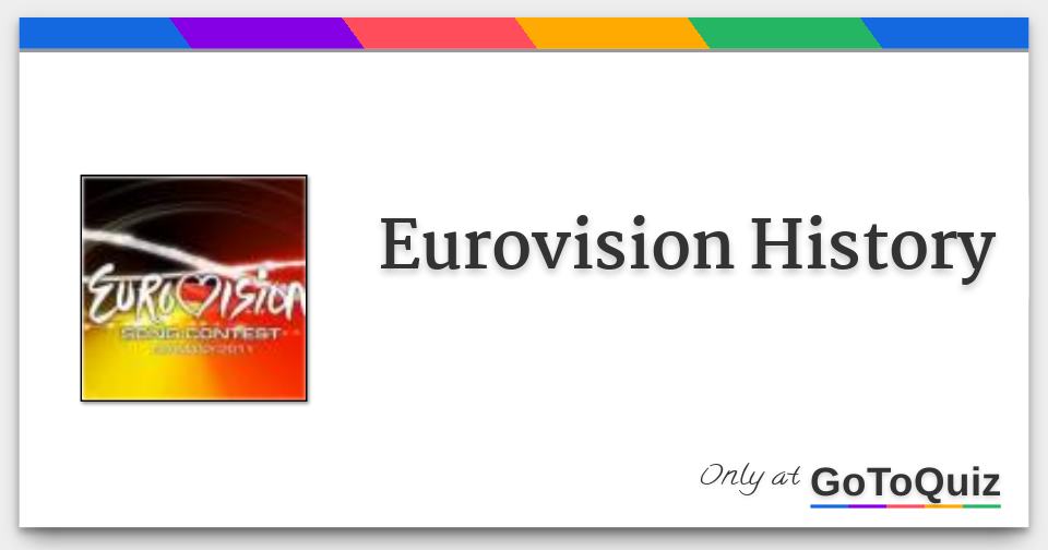 Eurovision History