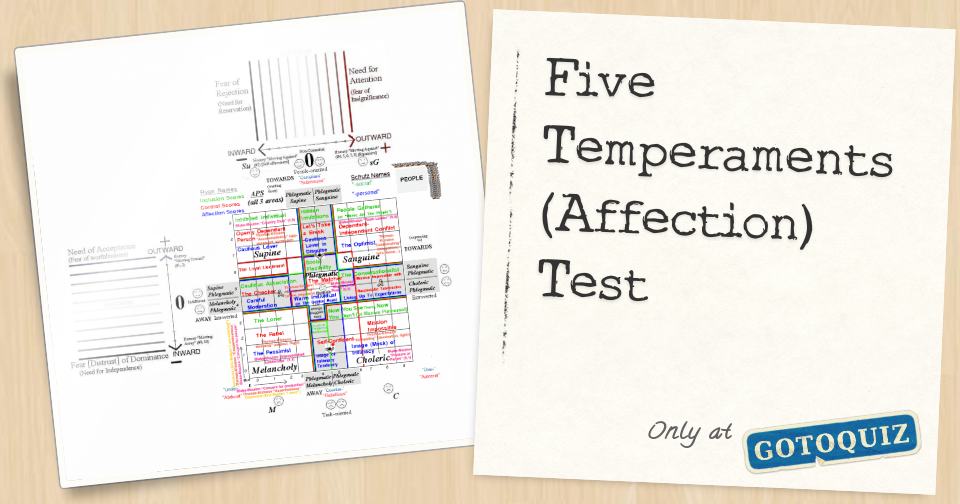 Five Temperaments (Affection) Test