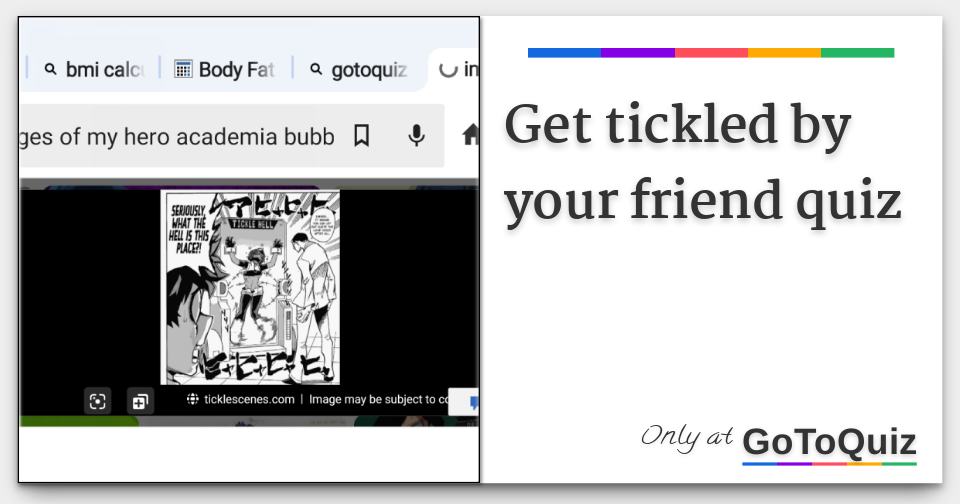 Get tickled by your friend quiz