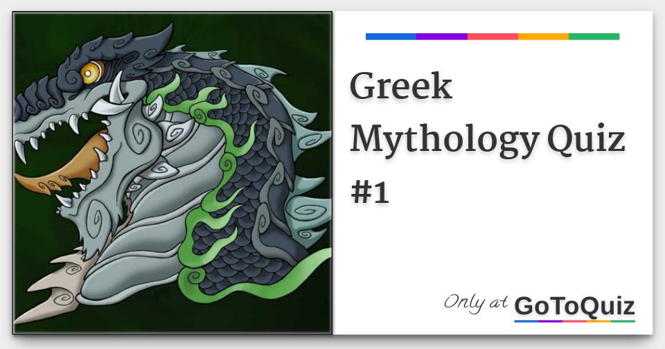 Greek Mythology Quiz #1
