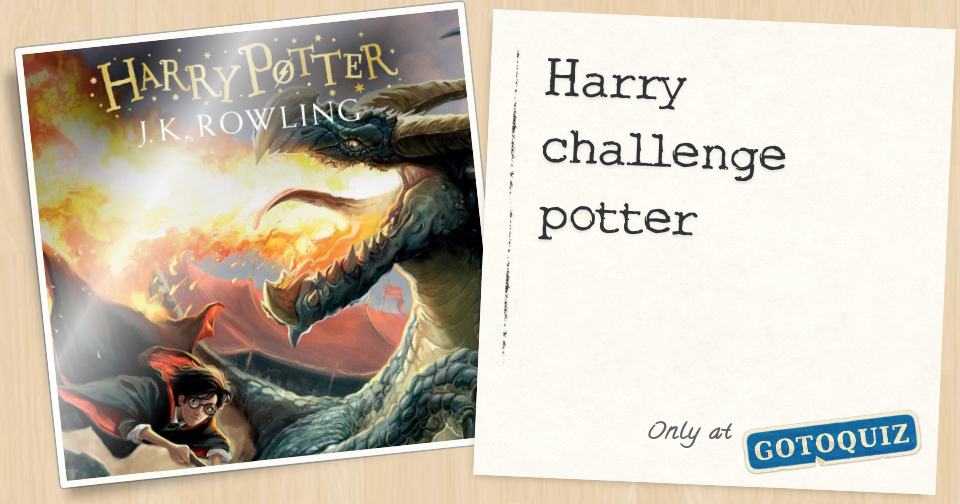 harry challenge potter