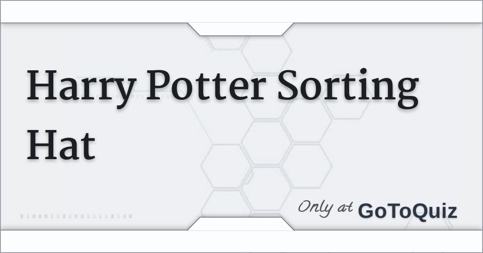 Harry Potter Sorting Hat