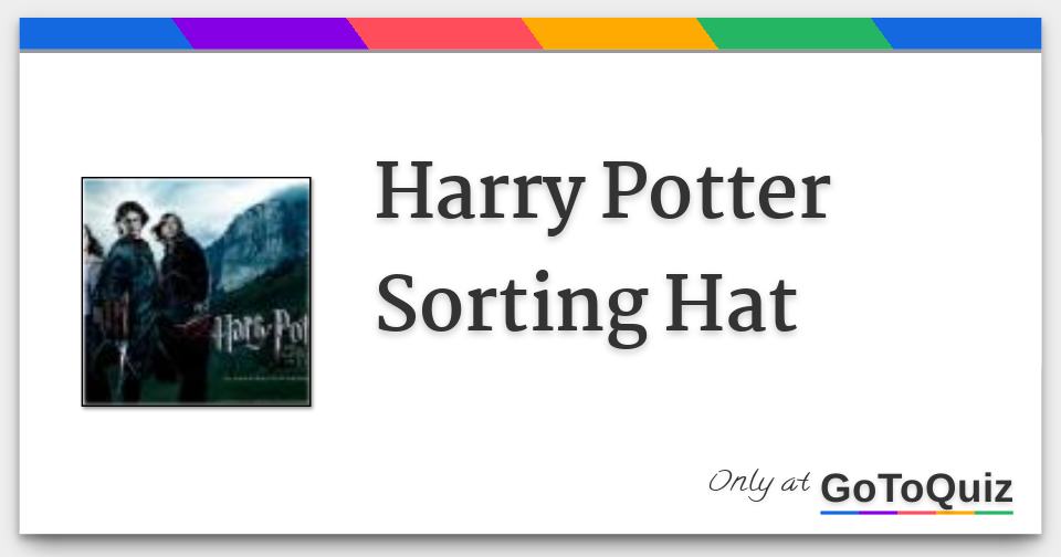 Harry Potter Sorting Hat