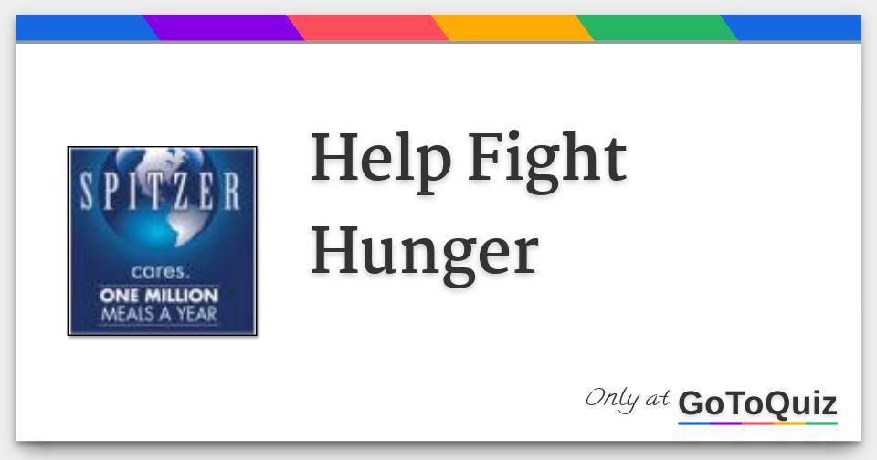 Help Fight Hunger