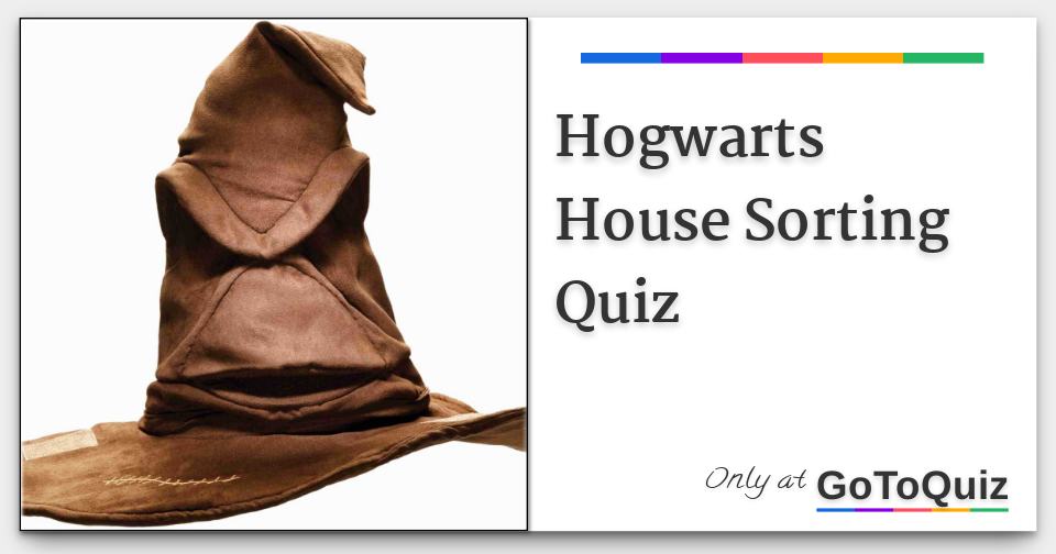 Hogwarts House Sorting Quiz
