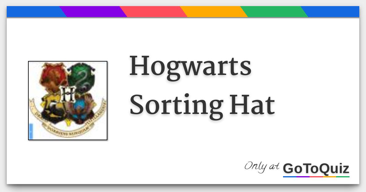 Hogwarts Sorting Hat