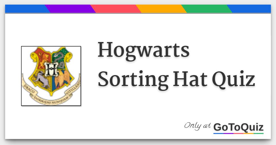 Hogwarts Sorting Hat Quiz