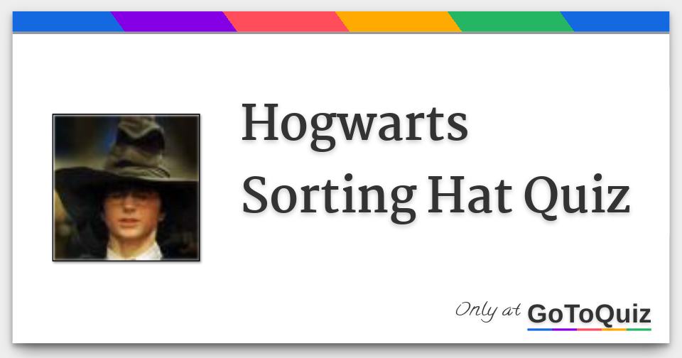 Hogwarts Sorting Hat Quiz [Accurate Results]