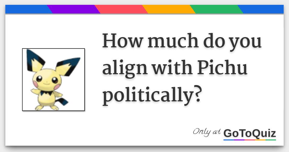 How much do you align with Pichu politically?