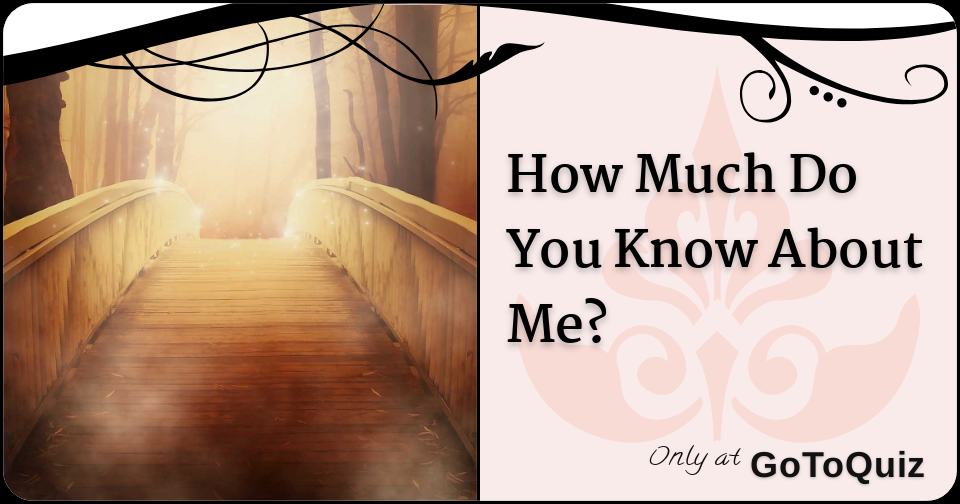 How Much Do You Know About Me?
