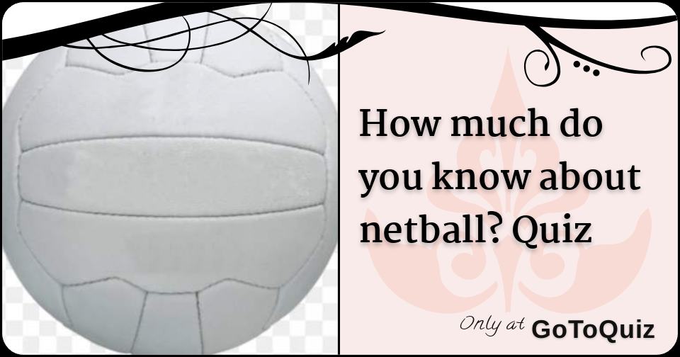 How much do you know about netball? Quiz