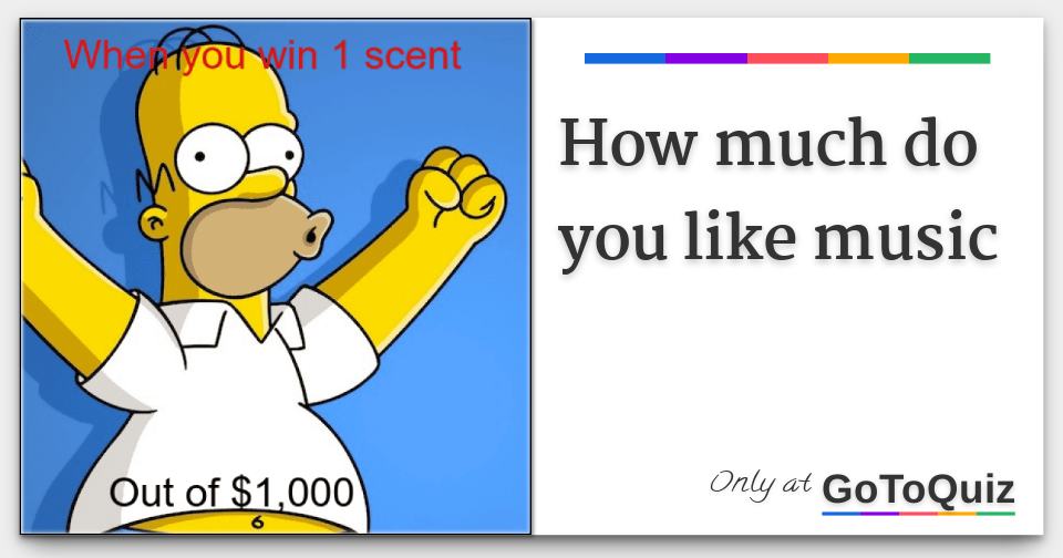 How much do you like music