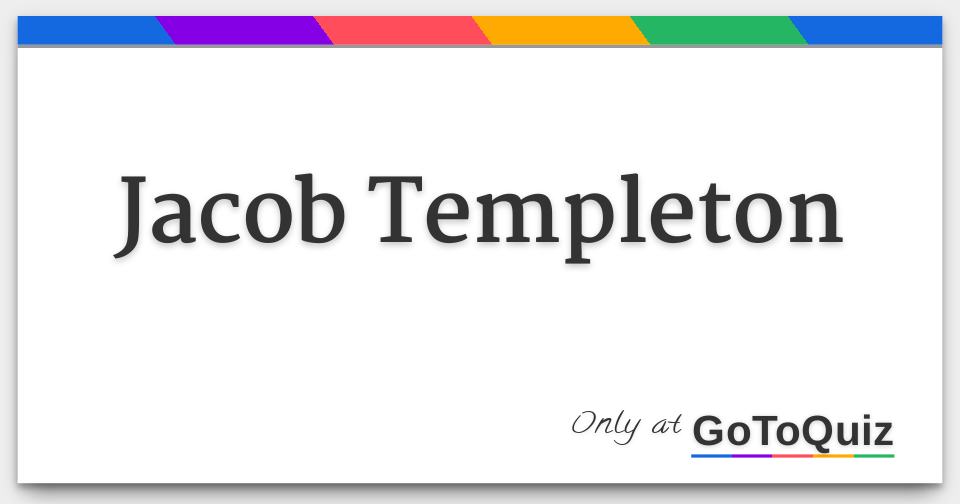 Jacob Templeton