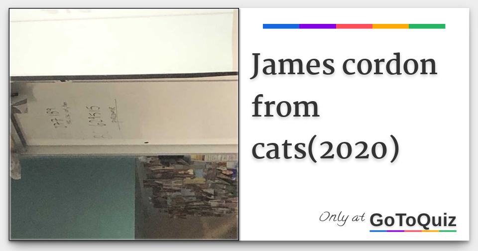 James cordon from cats(2020)