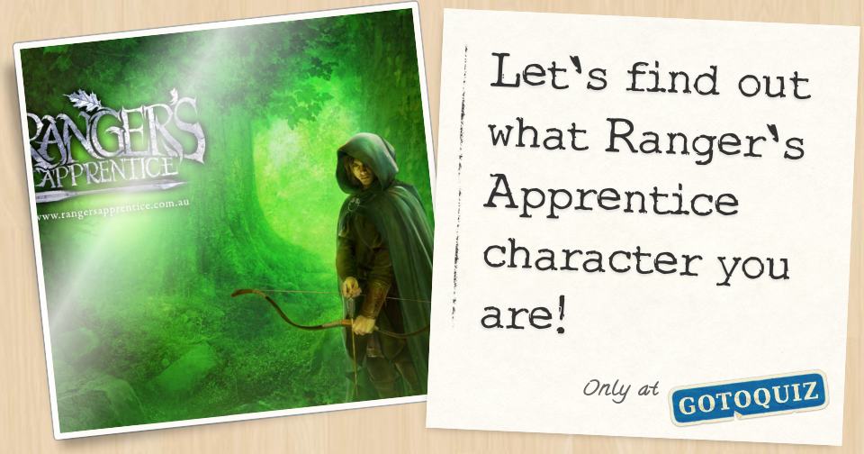 Let's find out what Ranger's Apprentice character you are!