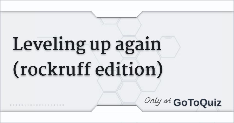 Leveling up again (rockruff edition)