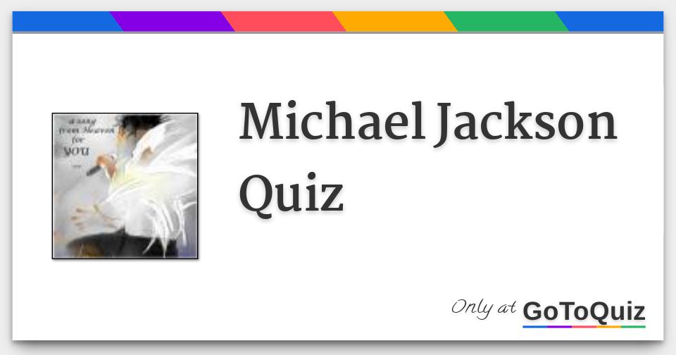 Michael Jackson Quiz