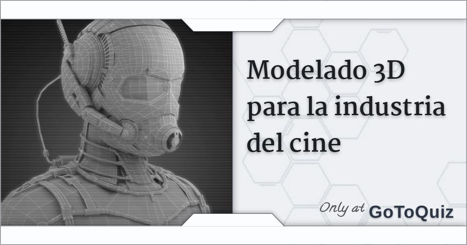 Modelado 3D para la industria del cine