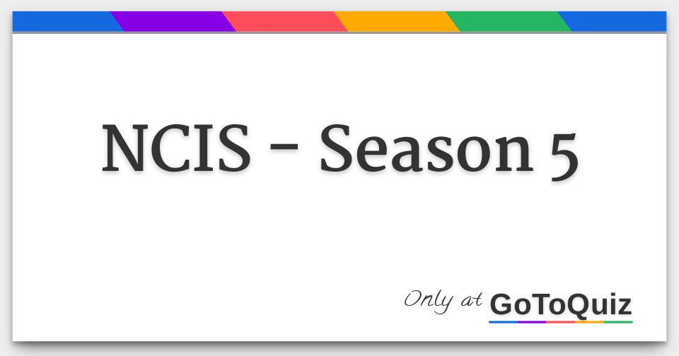 NCIS - Season 5