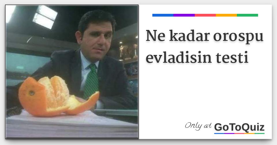 ne kadar orospu evladisin testi