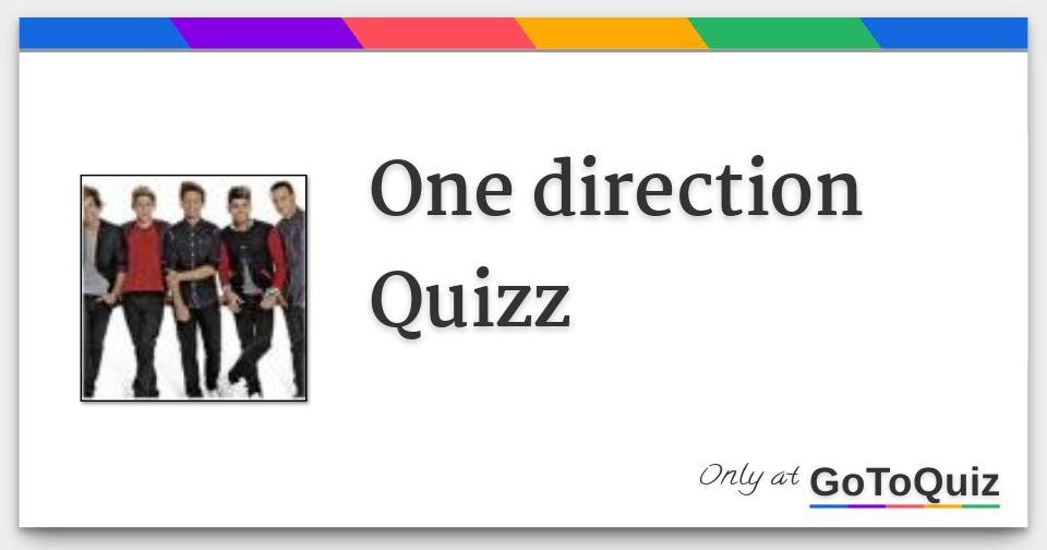 One direction Quizz