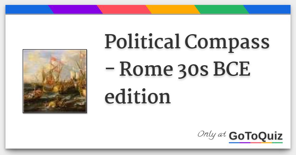 Political Compass - Rome 30s BCE edition