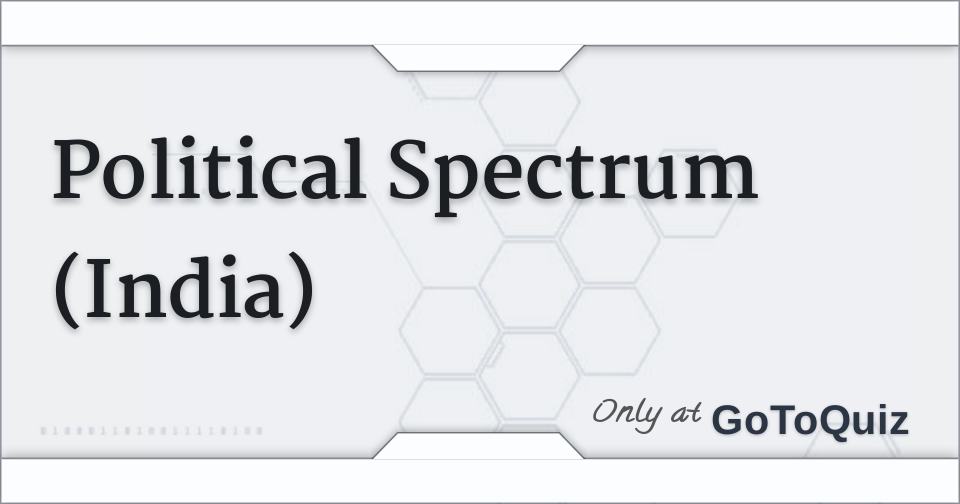 Political Spectrum (India)