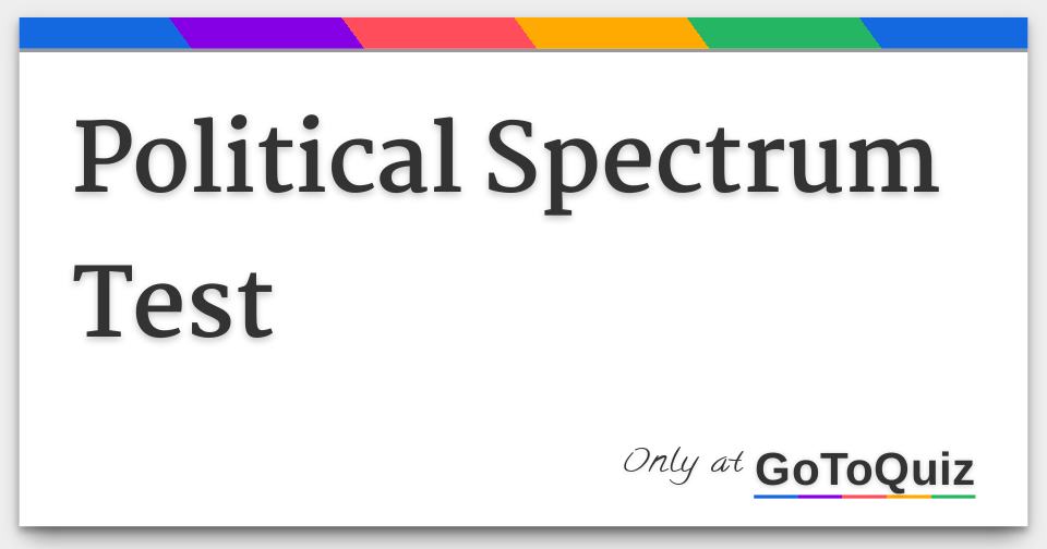 Political Spectrum Test
