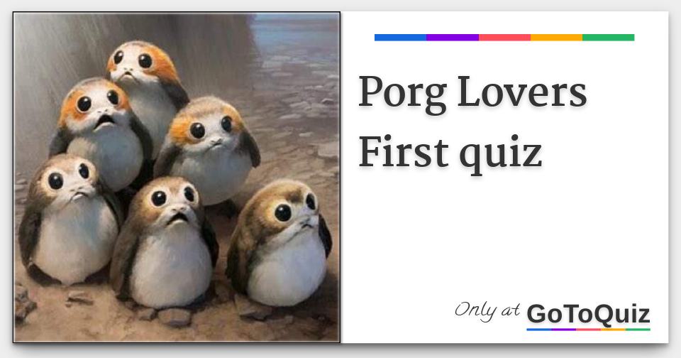 Porg Lovers First quiz