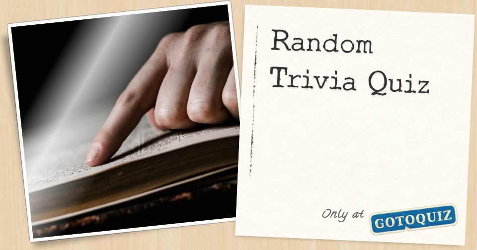 Random Trivia Quiz