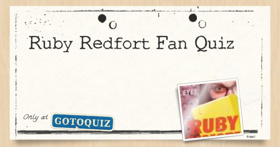 Ruby Redfort Fan Quiz
