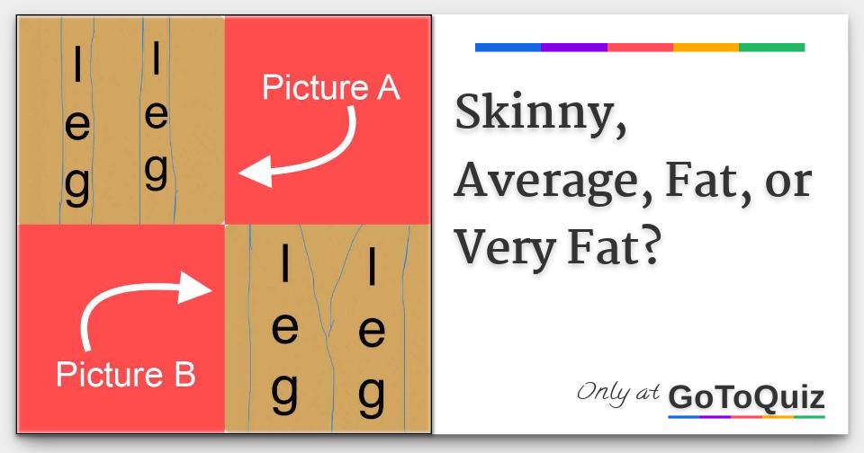 Skinny, Average, Fat, or Very Fat?