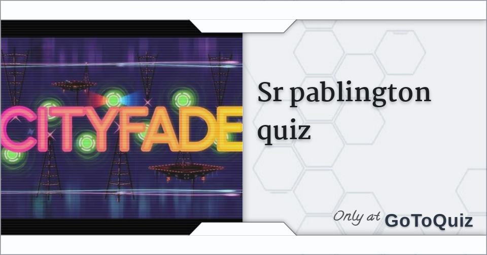 sr pablington quiz