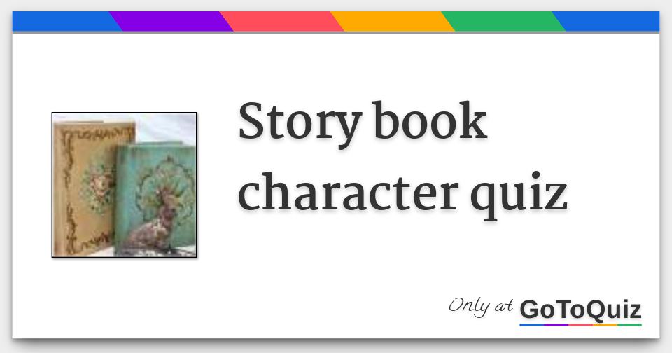 story book character quiz