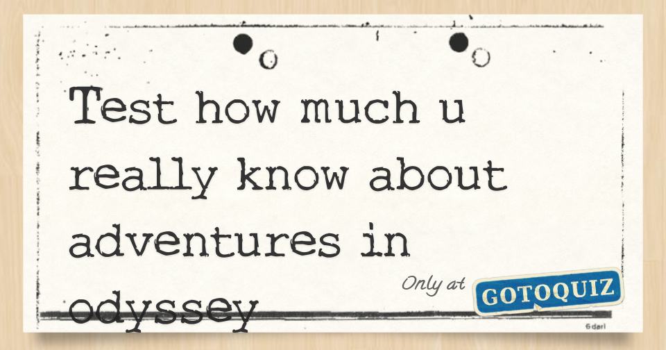 test how much u really know about adventures in odyssey