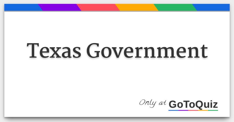 Texas Government