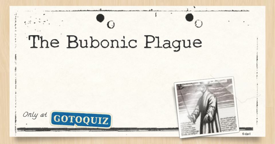 The Bubonic Plague
